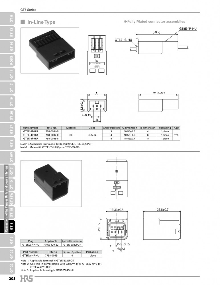 HRS GT8 series technical document page 9