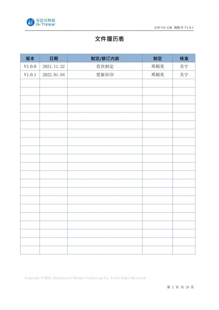 ESP-S3-12K datasheet page 2