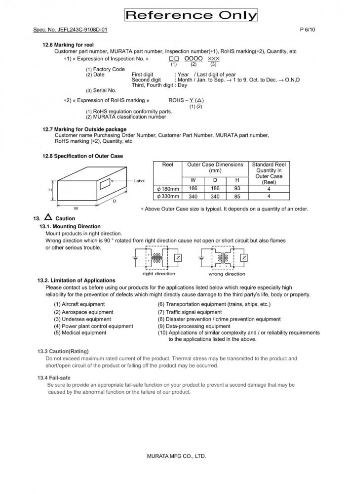 DLW5BTZ501TQ2L specification page 6