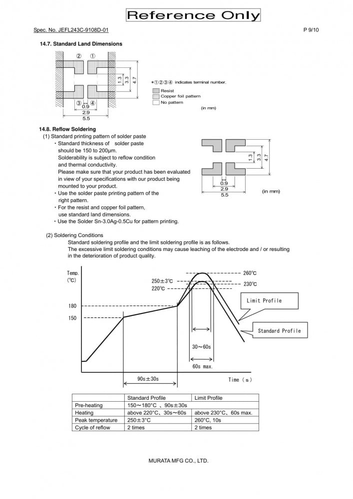 DLW5BTZ501TQ2L specification page 9