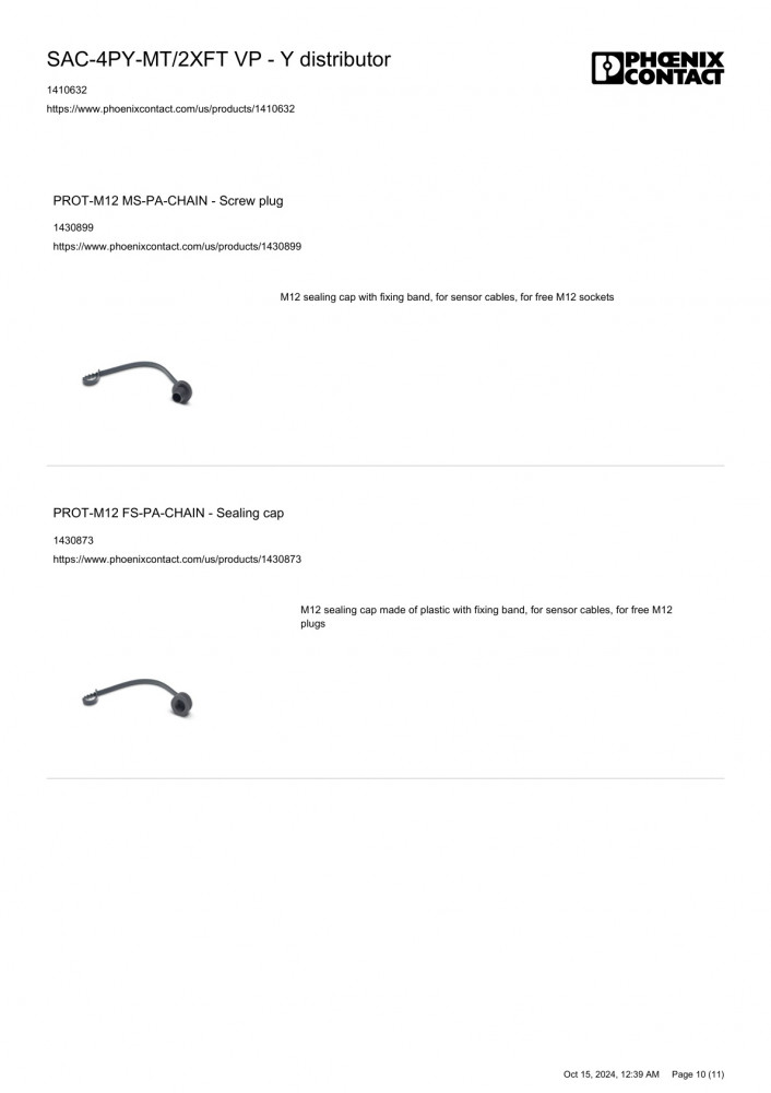 Phoenix Contact 1410632 technical document page 10