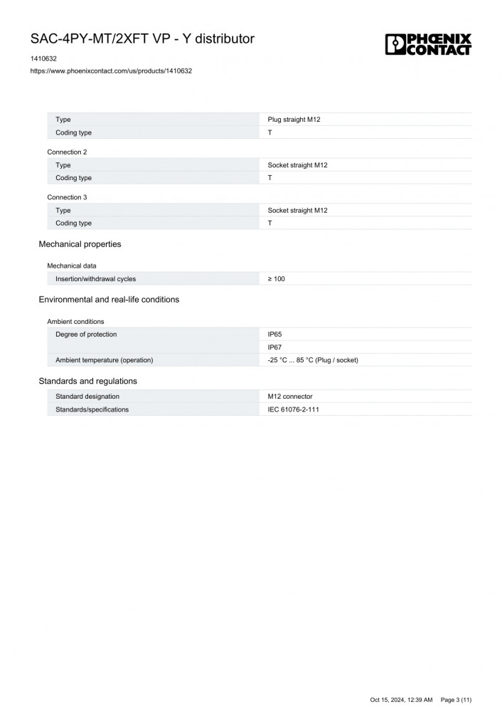 Phoenix Contact 1410632 technical document page 3