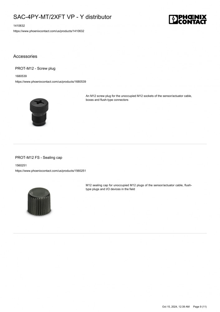 Phoenix Contact 1410632 technical document page 9