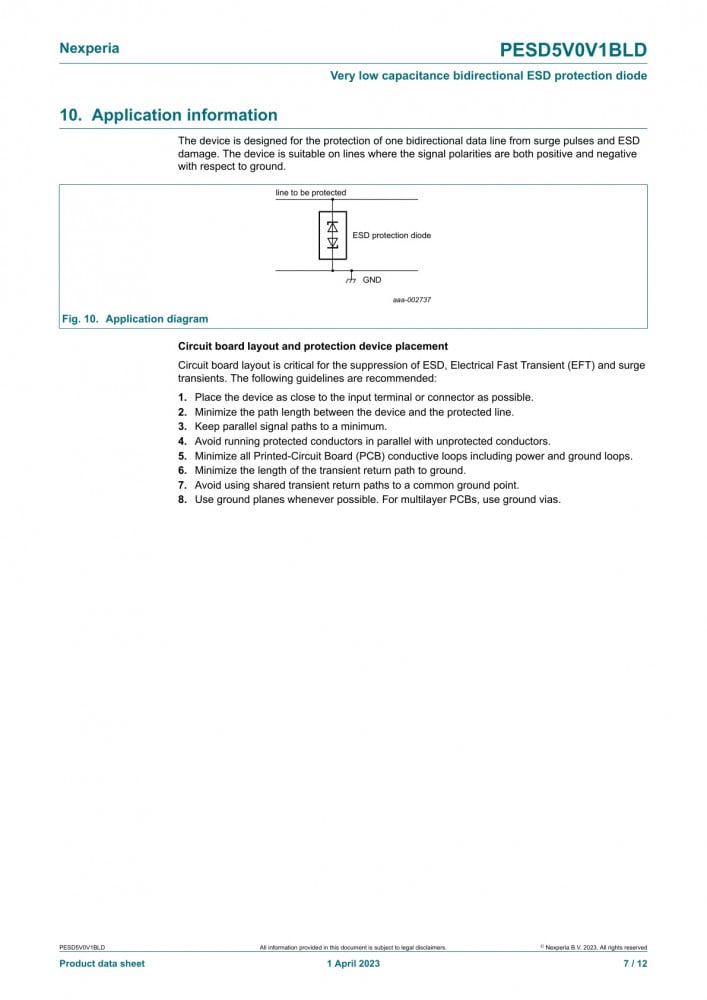 PESD5V0V1BLD datasheet page 7