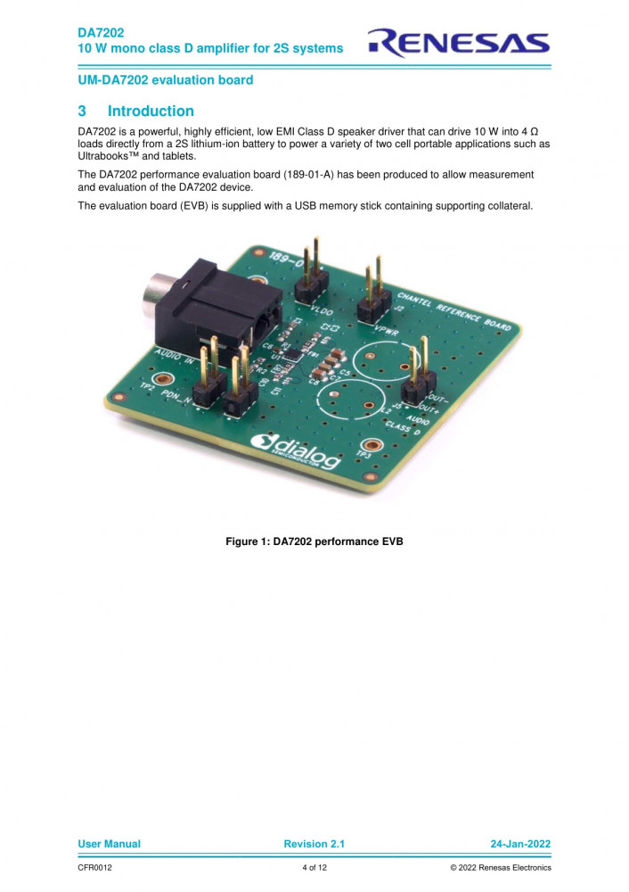 DA7202-EVAL manual page 4