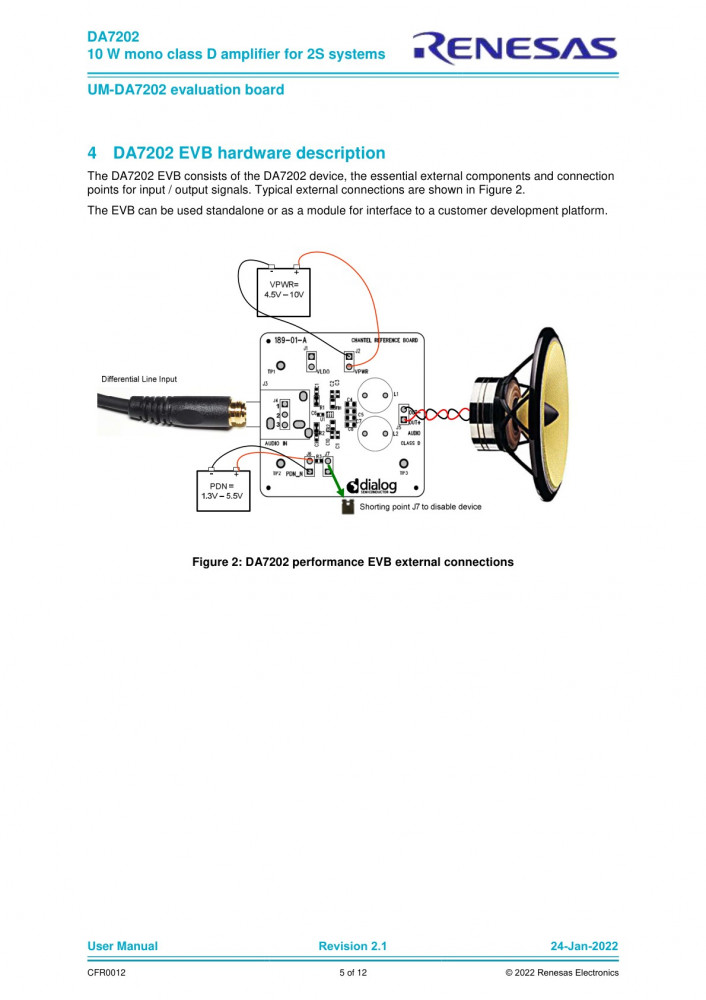 DA7202-EVAL manual page 5