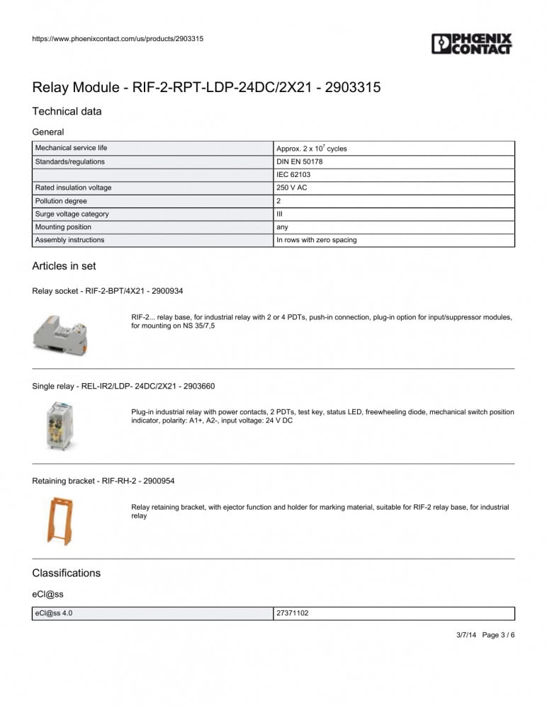 Phoenix Contact 2903315 document page 3