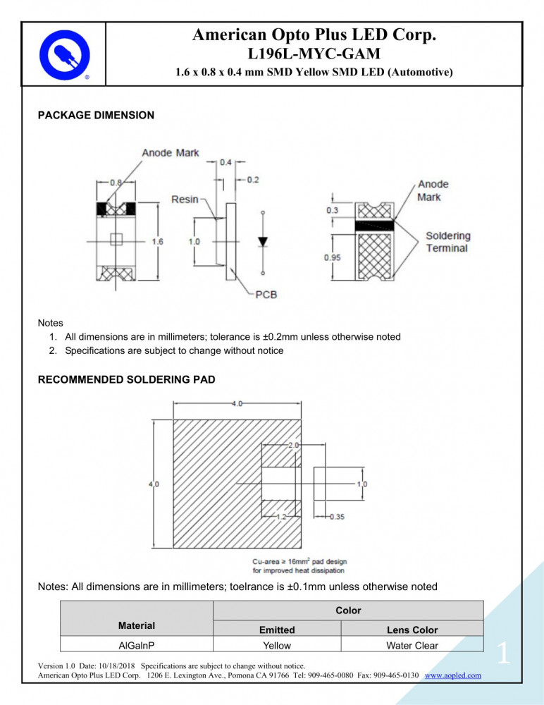 L196L-MYC-GAM datasheet page 1