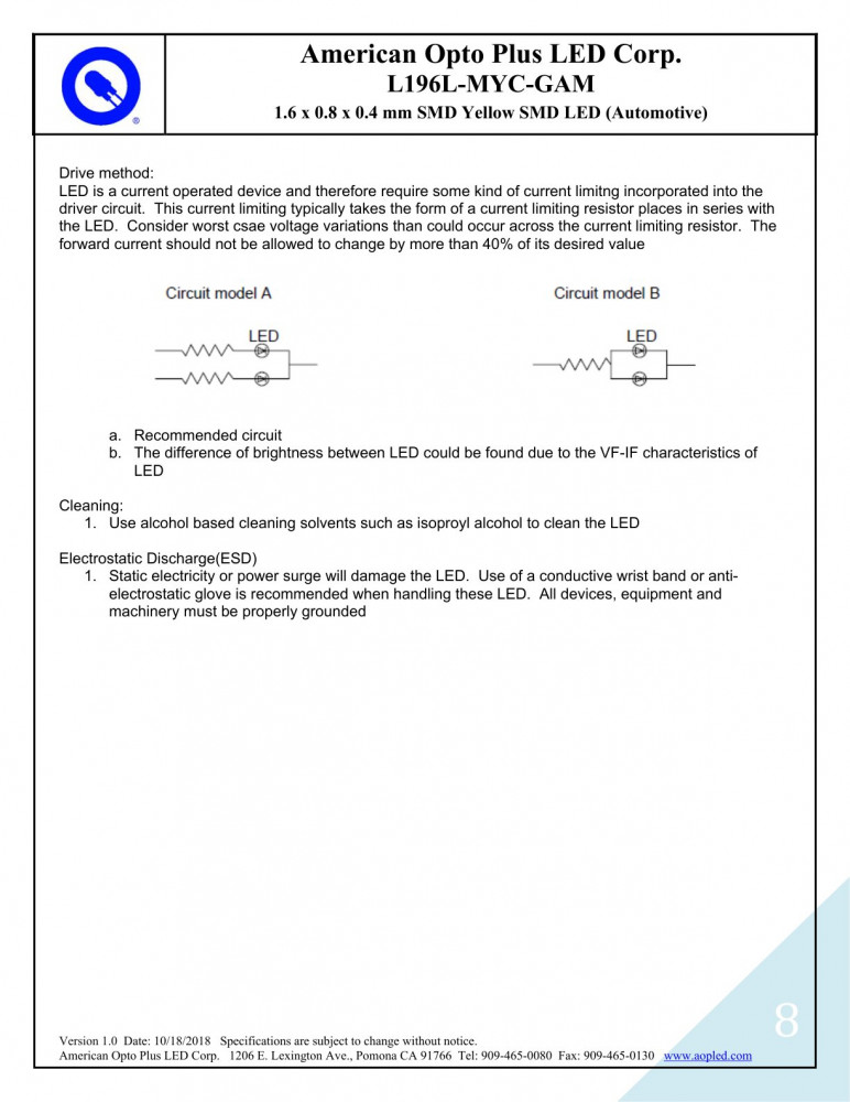 L196L-MYC-GAM datasheet page 8