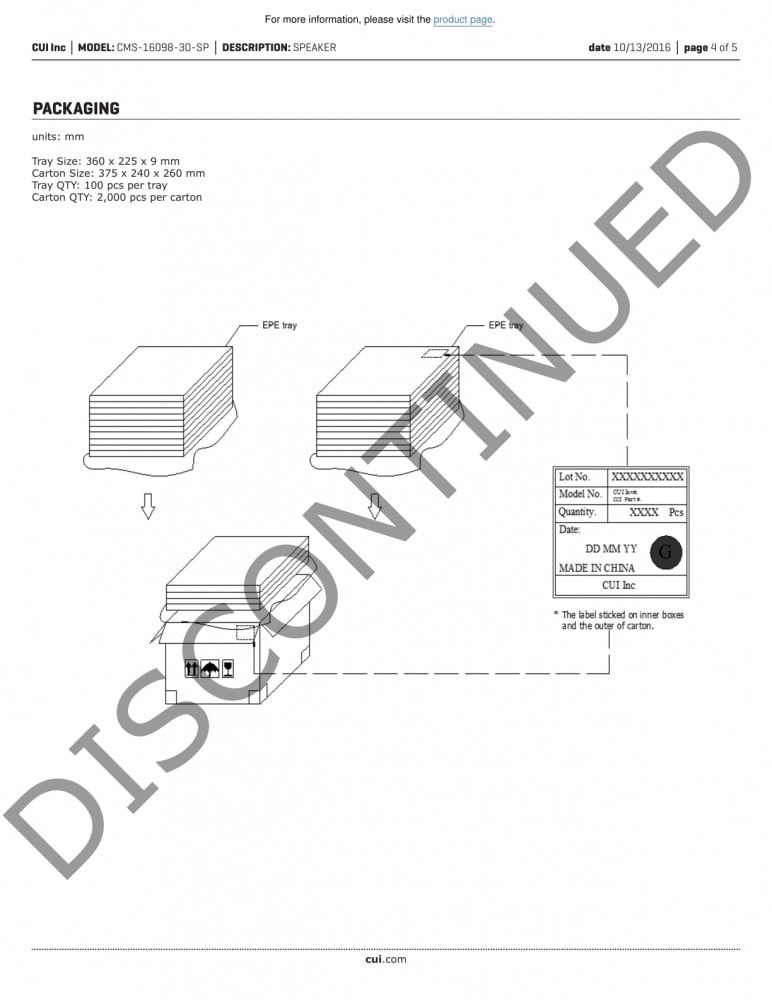 CMS-16098-30-SP datasheet page 4