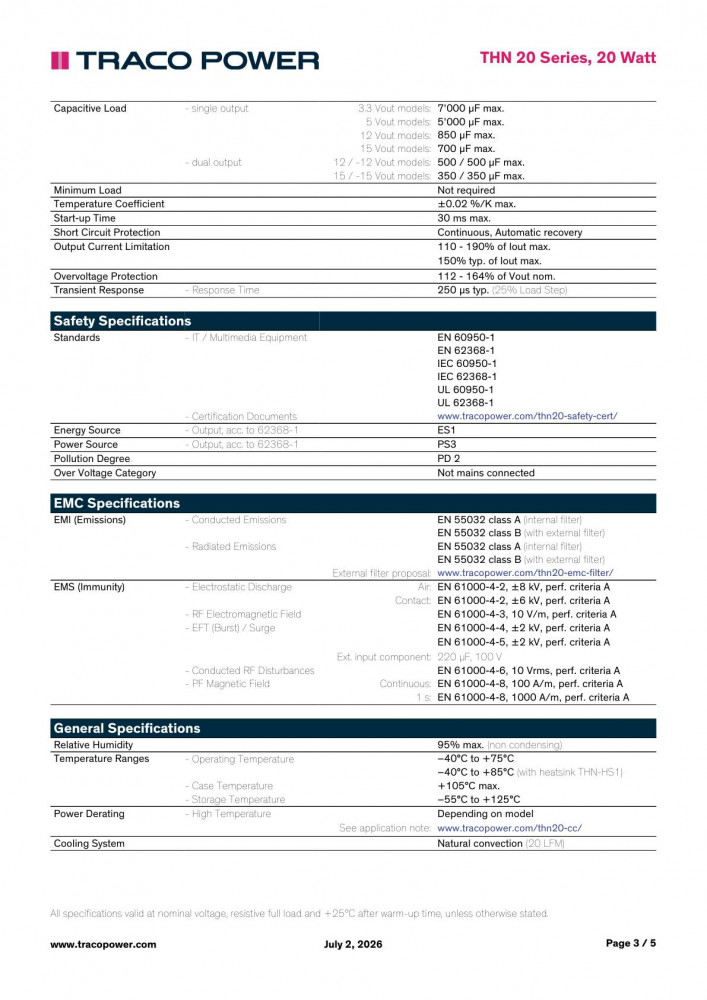THN 20 technical document page 3