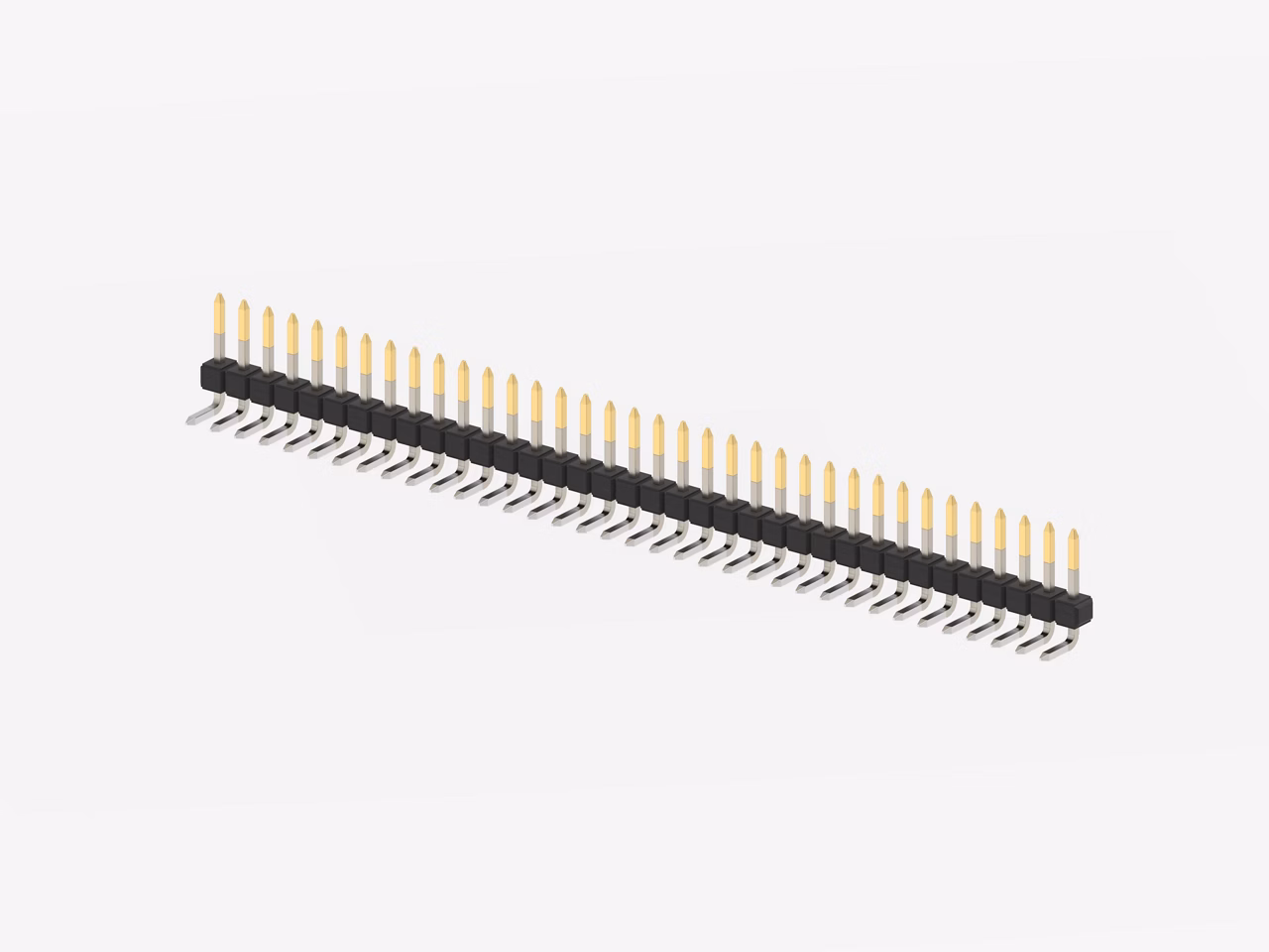 KK 254 Breakaway Header, Right-Angle Surface Mount Compatible, 36 Circuits, 0.76µm Gold (Au) Plating, Mating Pin Length 6.20mm, Bag for sale