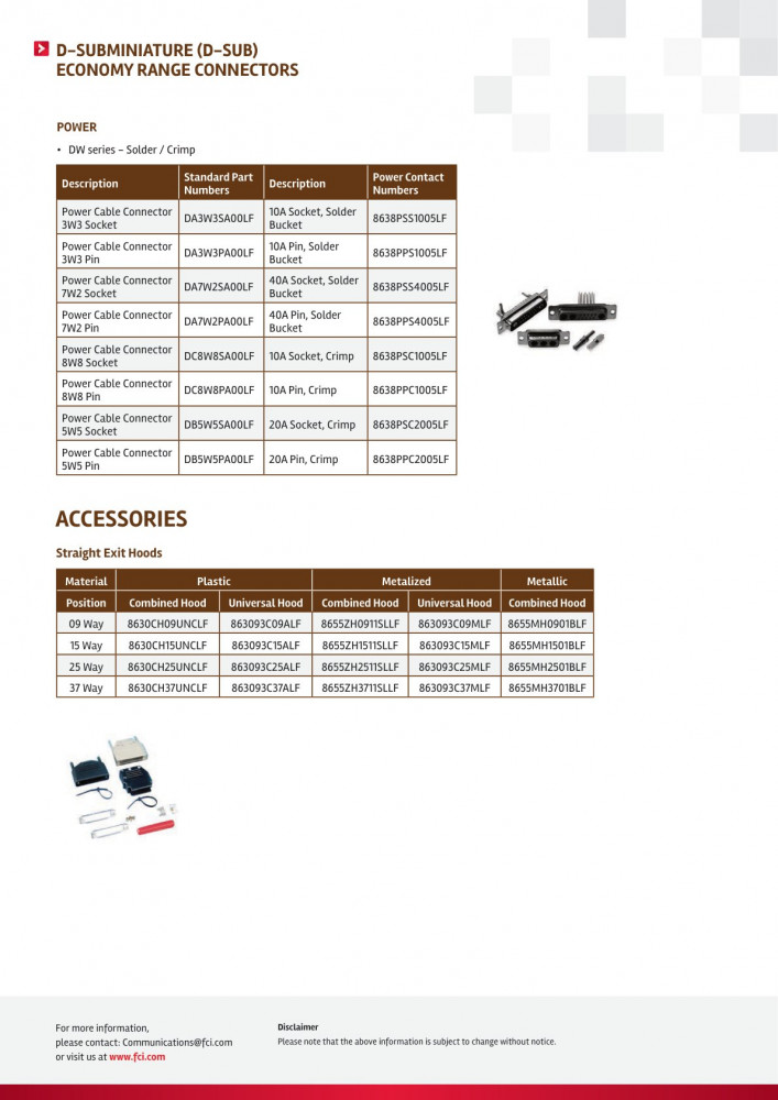 D-Sub economy connector documentation page 6