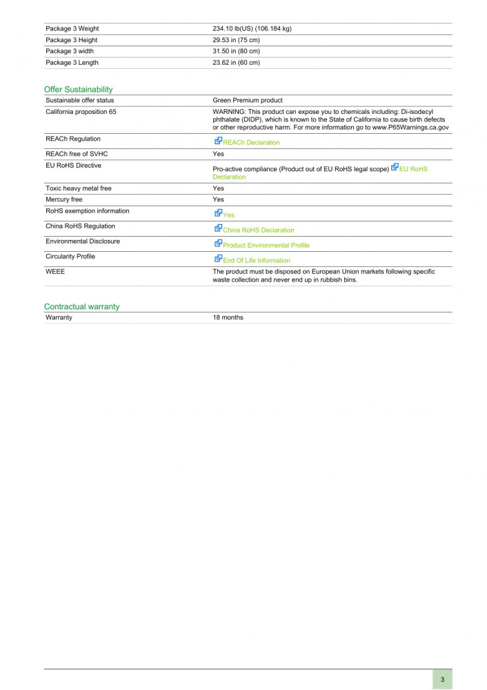 XB4BA61 technical document page 3
