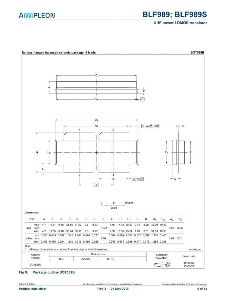 BLF989U datasheet page 9