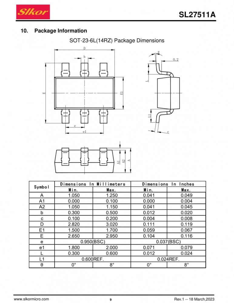 SL27511A datasheet page 9