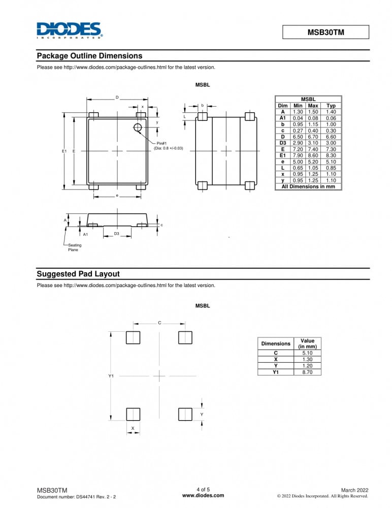 MSB30TM datasheet page 4