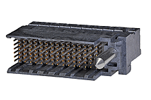 Impact 100 Ohm 2 Pair Right-Angle Male Header, Left Guided, Open Endwall, 10 Columns, 60 Circuits, Pin Length 5.50mm, Plated Through Hole Dimension 0.39mm, Lead-Free