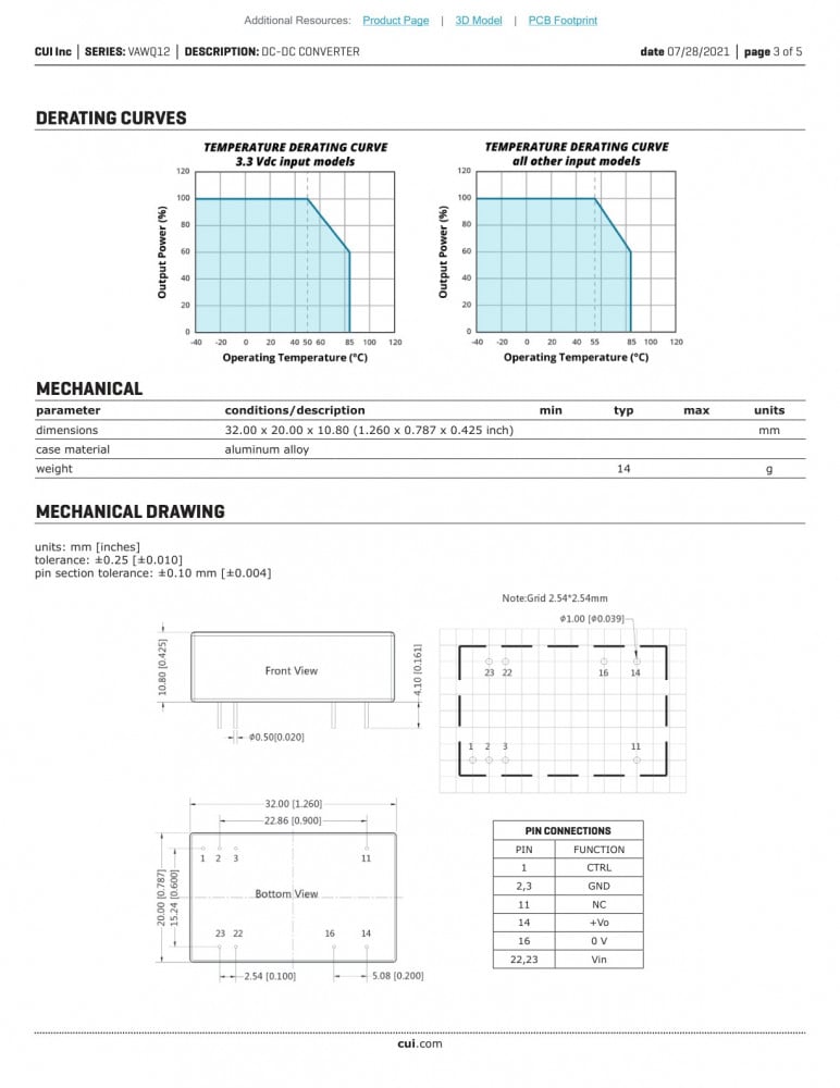 VAWQ12 datasheet page 3