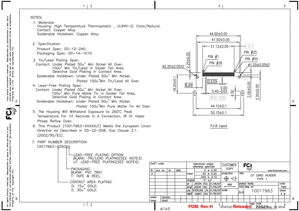 10017963 PCB layout page