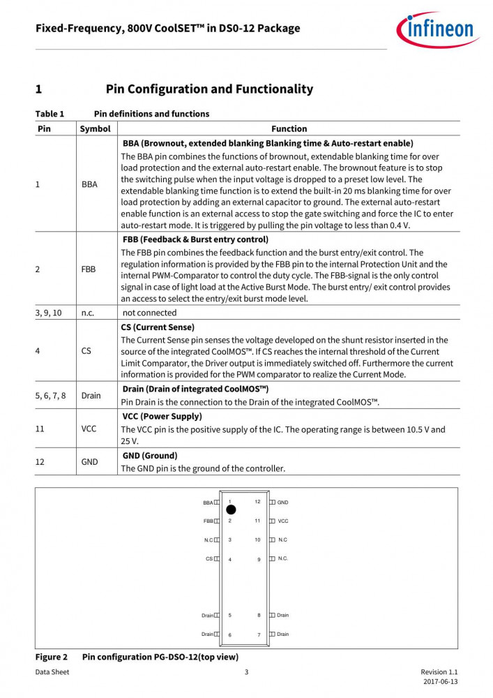 ICE3AR4780JG datasheet page 3