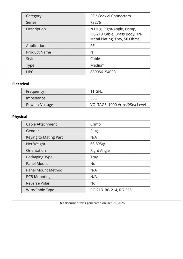 Product document image 2 for MOLEX 732764180