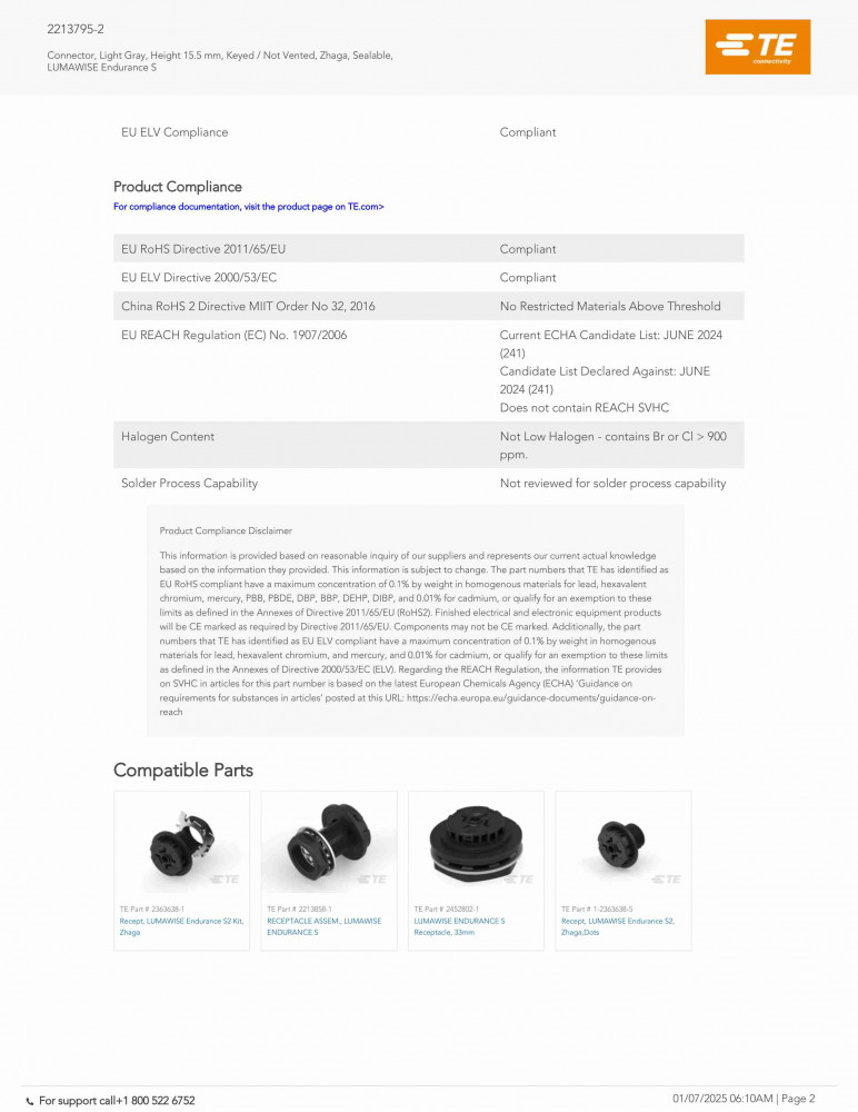 2213795-2 technical document page 2