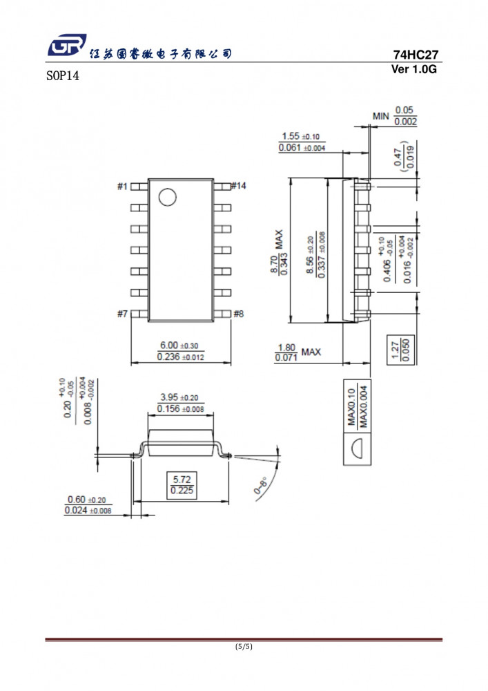 74HC27S datasheet page 5