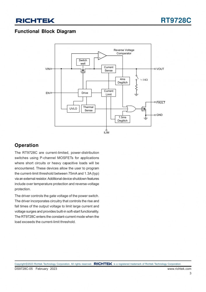 RT9728C datasheet page 3