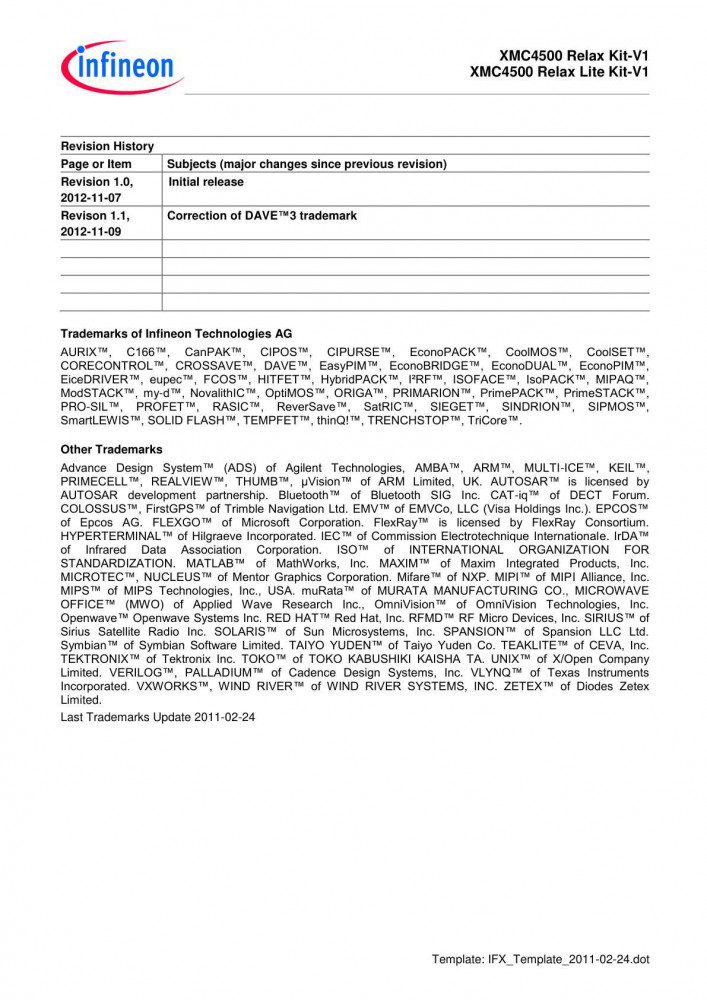 XMC4500 Relax Kit manual page 3
