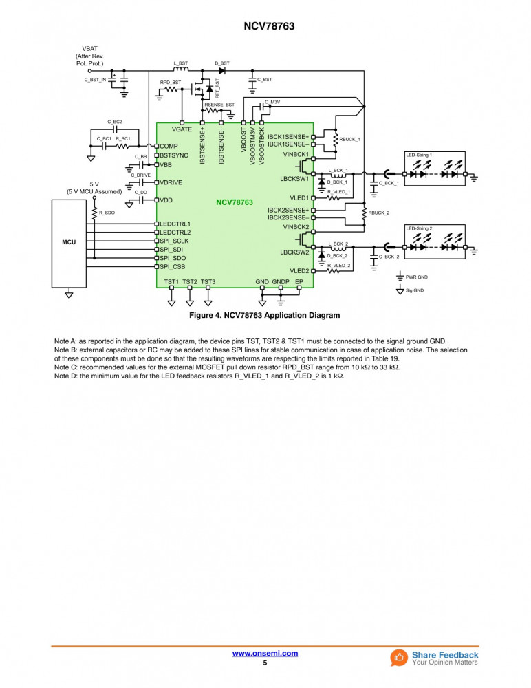 NCV78763 datasheet preview, page 5
