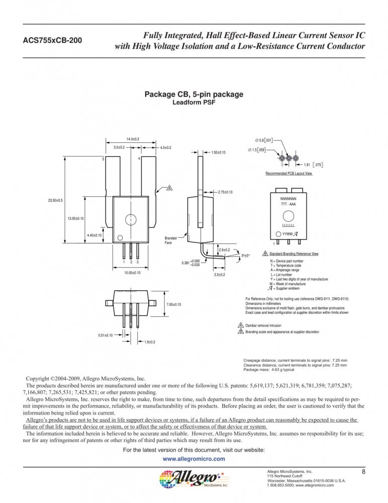 ACS755 datasheet page 9