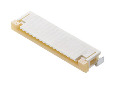 Easy-On FFC/FPC Connector, 1.00mm Pitch, Slider Series, Right-Angle, Top Contact, 2.70mm Height, 11 Circuits, Gold Plating