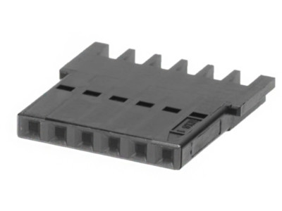 Mini-Fit Jr. Reflow Solder Capable Header, 4.20mm Pitch, Dual Row, Vertical, 6 Circuits, 1.57mm PCB Thickness, with PCB Pegs, LCP Housing, with Gold (Au) Plating, Glow-Wire Capable, Tray