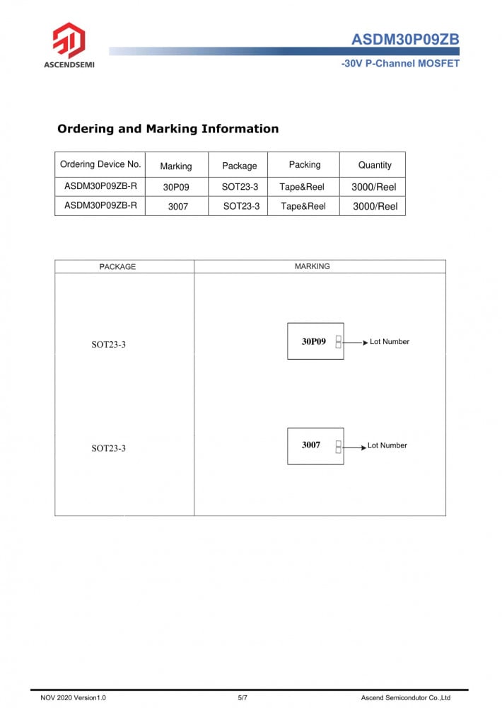 ASDM30P09ZB-R datasheet page 5