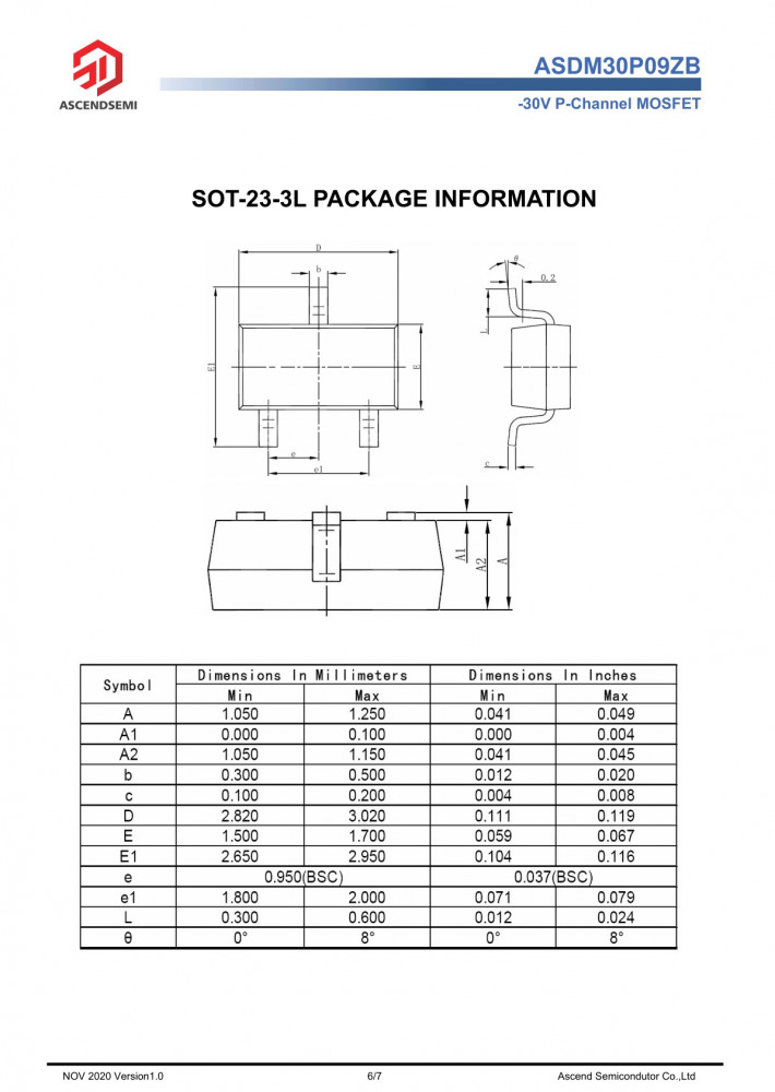 ASDM30P09ZB-R datasheet page 6