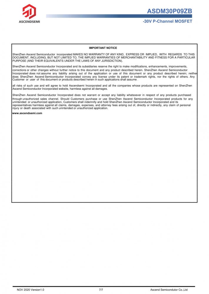 ASDM30P09ZB-R datasheet page 7