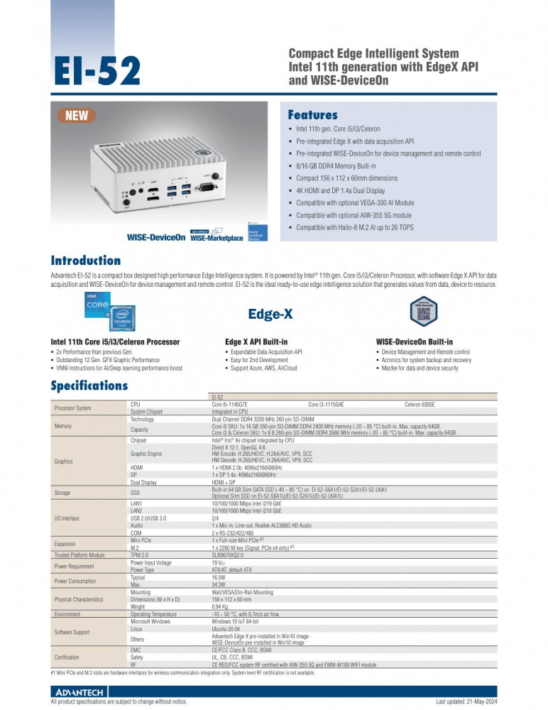 EI-52 technical document page 1