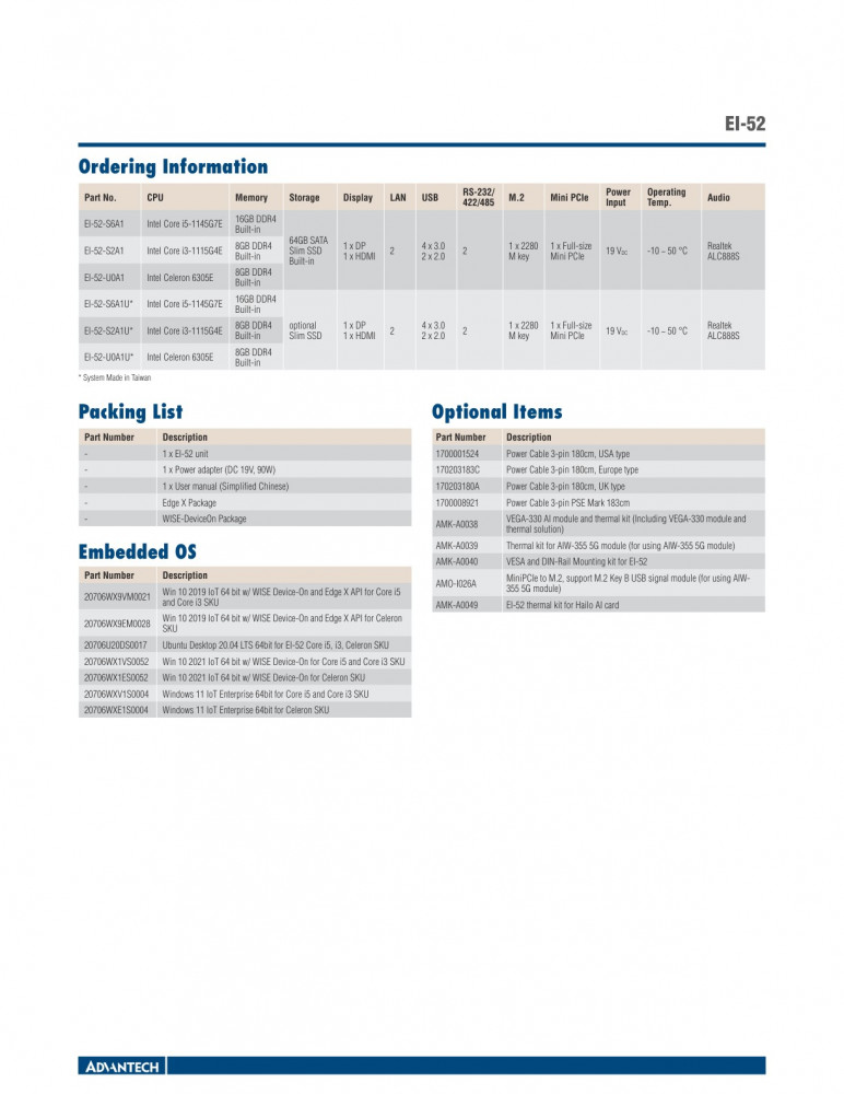 EI-52 technical document page 3