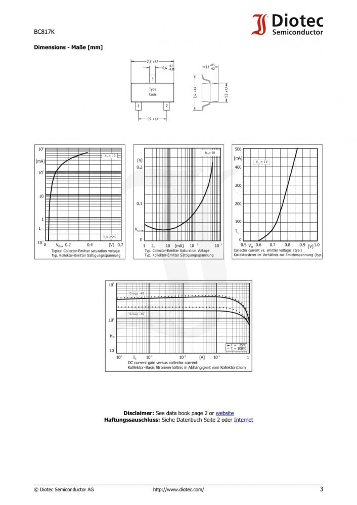 DIOTEC BC817K datasheet page 3
