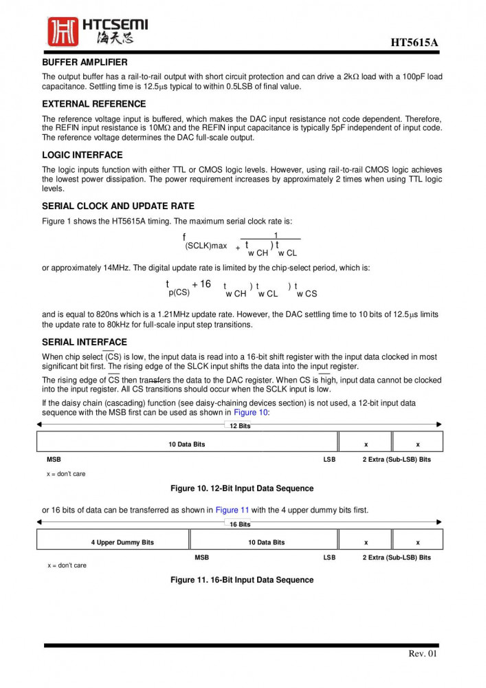 HT5615ARZ datasheet page 9