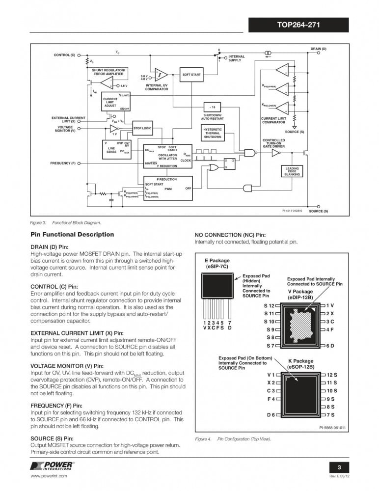 TOP266EG datasheet page 3
