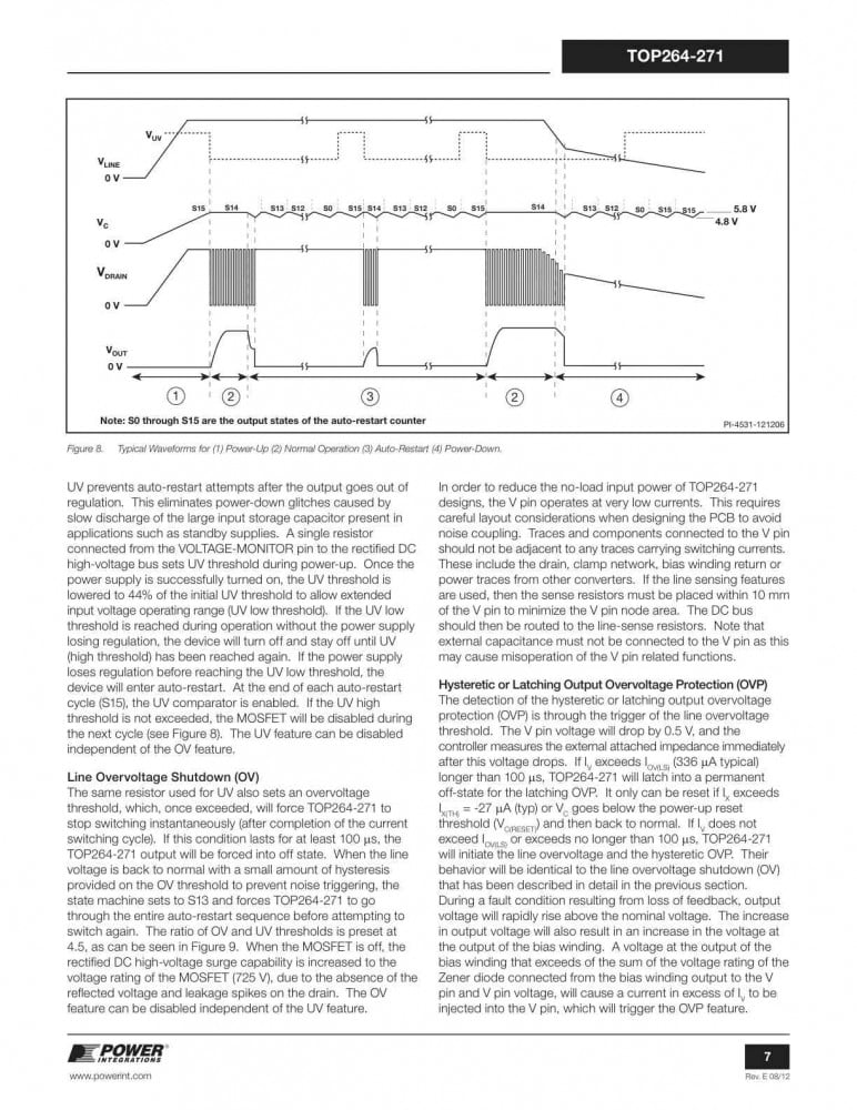 TOP266EG datasheet page 7