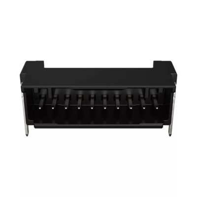 Micro-One Wire-to-Board Header, Right Angle, 2.00mm Pitch, Single Row, Glow-Wire Capable, Through Hole, 10 Circuits, Tin-Bismuth Plating, Black for sale