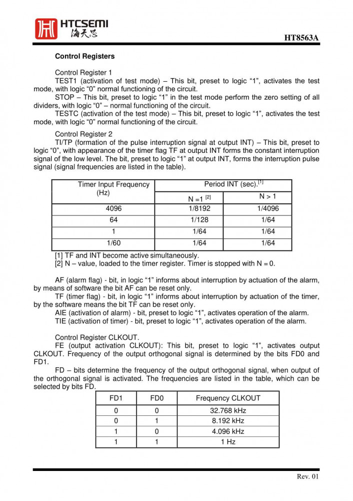 HT8563ANZ datasheet page 6