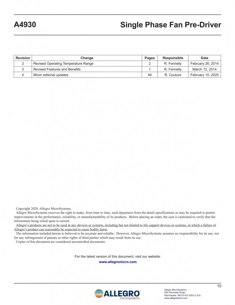 A4930METTR-T datasheet page 10