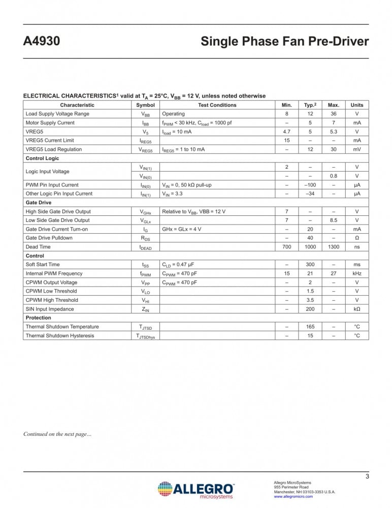 A4930METTR-T datasheet page 3