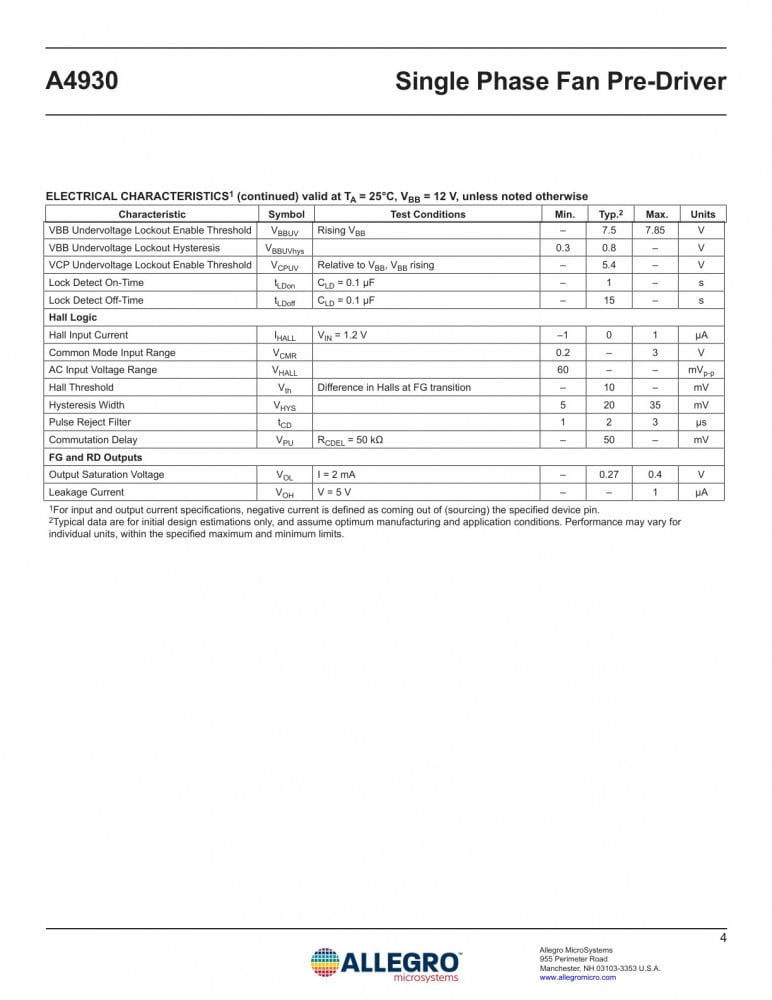 A4930METTR-T datasheet page 4