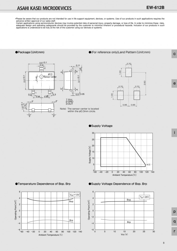 EW-612B technical document page 2