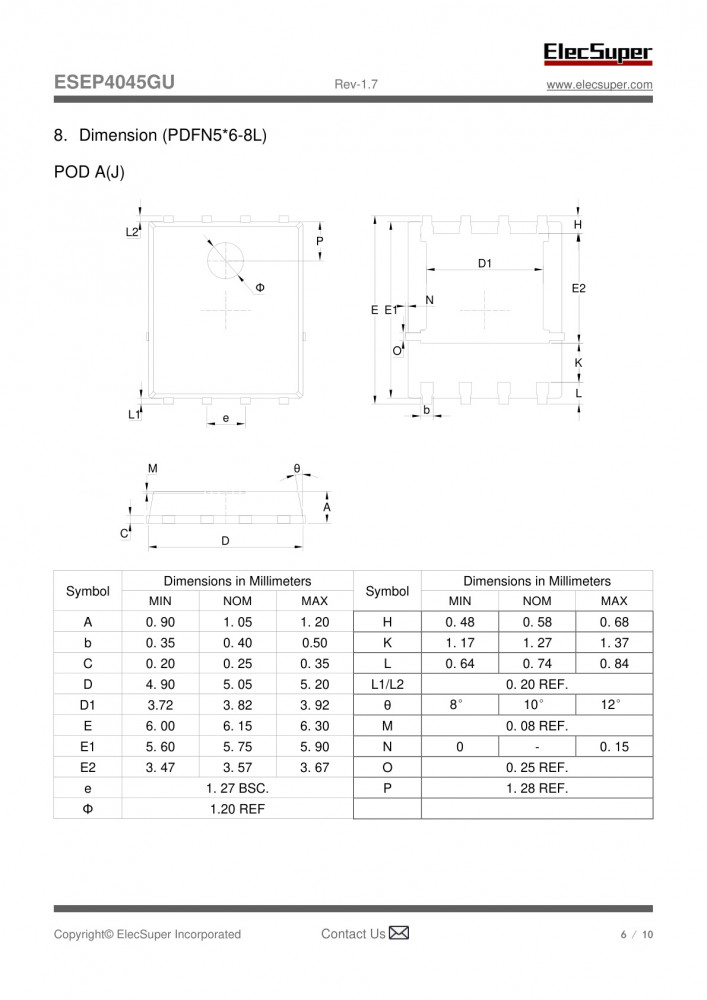 ESEP4045GU datasheet page 6